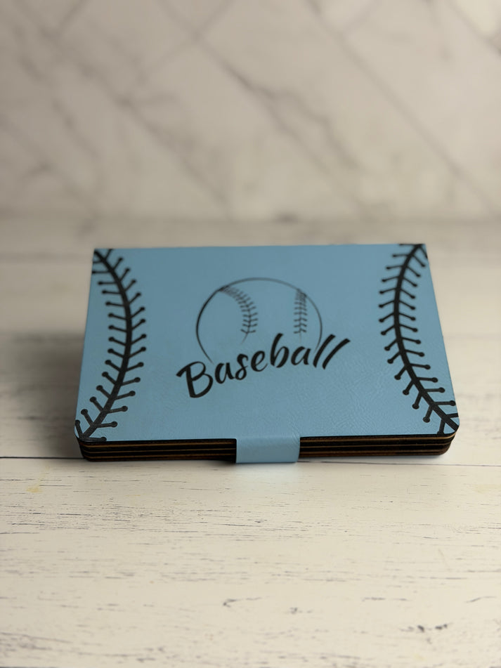 Dice Baseball Game – Maple & Leatherette Folding Dice Game with Metal ...